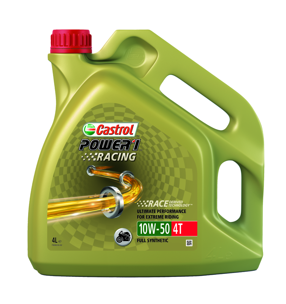 Power 1 Racing 4T 10W50 motorcykel olie - 4 Liter | Castrol | Landberg.dk